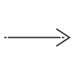 途切れラインの矢印アイコンの無料イラスト | 商用可の無料イラスト素材集 | フリー素材 BEZYBOX!